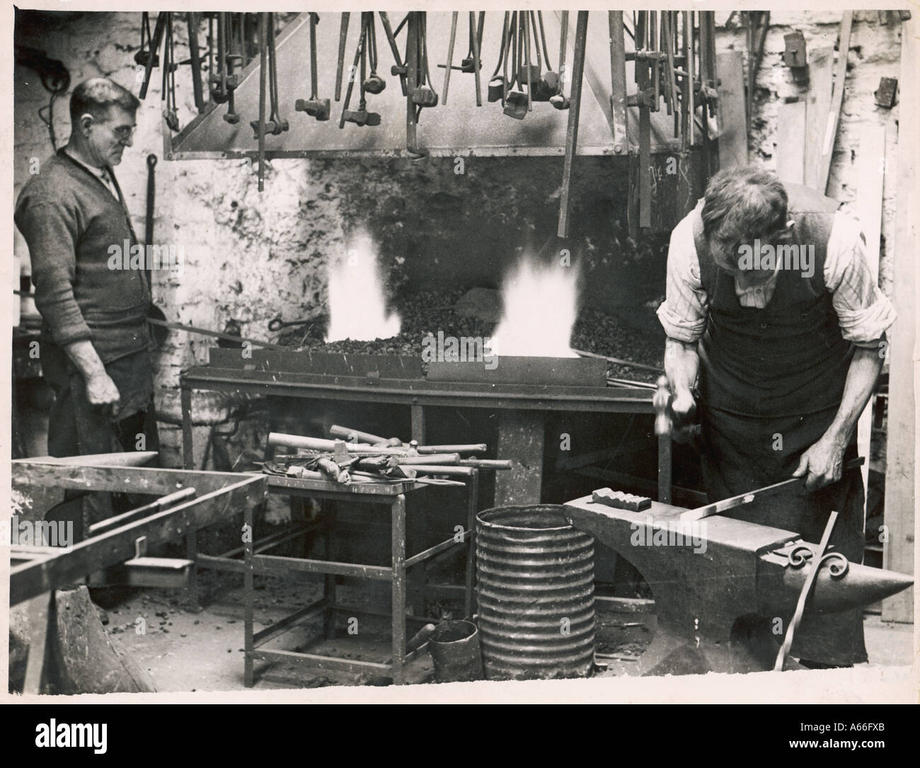 Working With Iron 1930s Stock Photo - Alamy