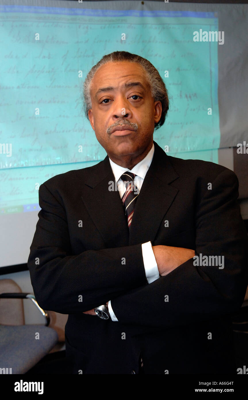 Civil rights activist the Rev Al Sharpton Stock Photo - Alamy