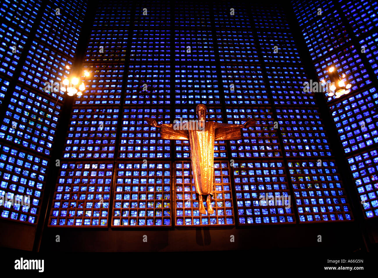 jesus in the gedaechtnis kirche berlin germany Stock Photo - Alamy