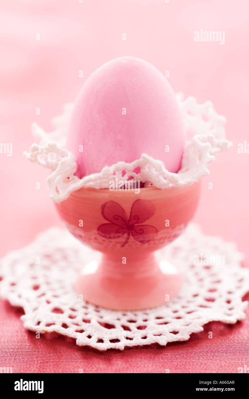 Pink Easter egg Stock Photo - Alamy