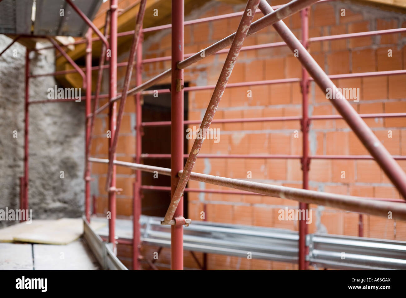 Construction with bricks Stock Photo - Alamy
