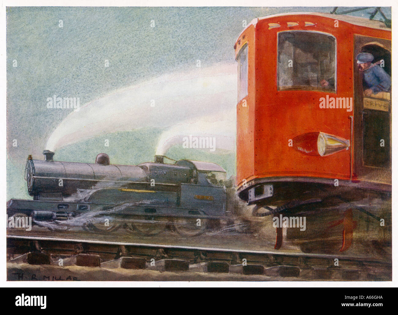 Electricity V Steam Stock Photo - Alamy
