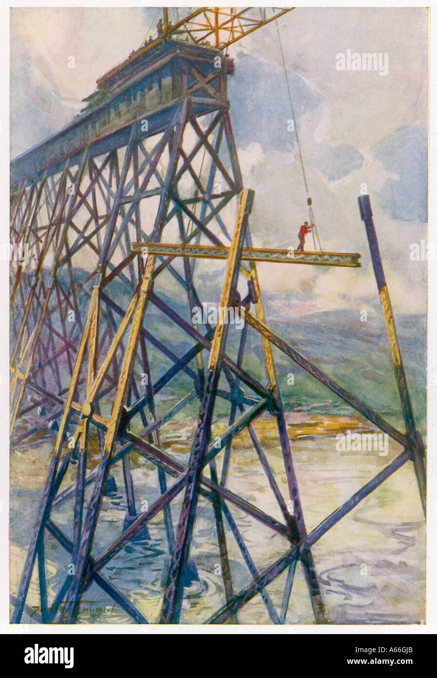 Battle River Bridge Stock Photo - Alamy