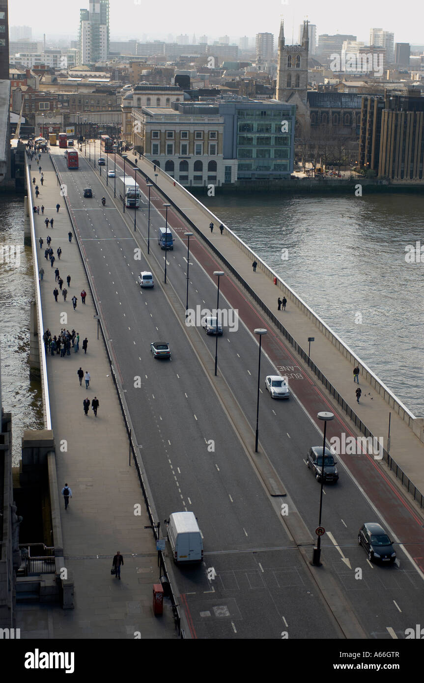Elevated shot of London Bridge Stock Photo - Alamy