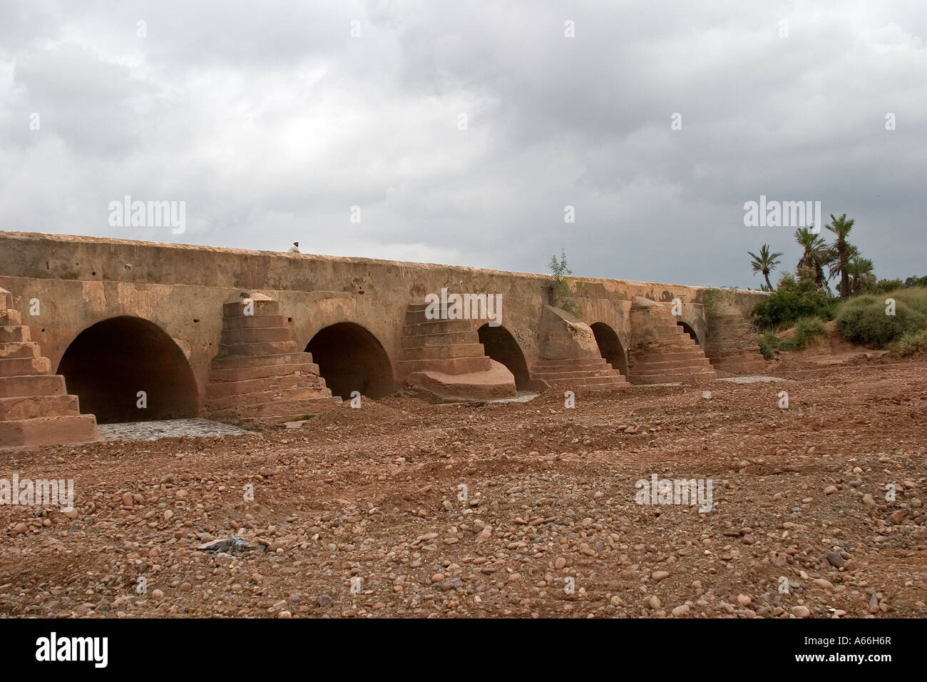 Tensift bridge one of the oldest monuments in region built in 1170 by ...
