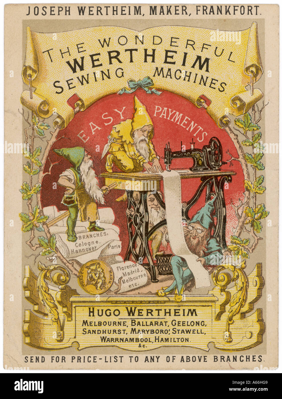 Sewing machines 1890 hi-res stock photography and images - Alamy