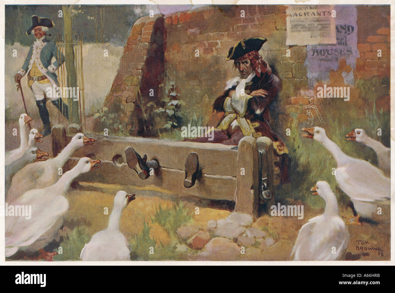 Man In The Stocks Stock Photo - Alamy