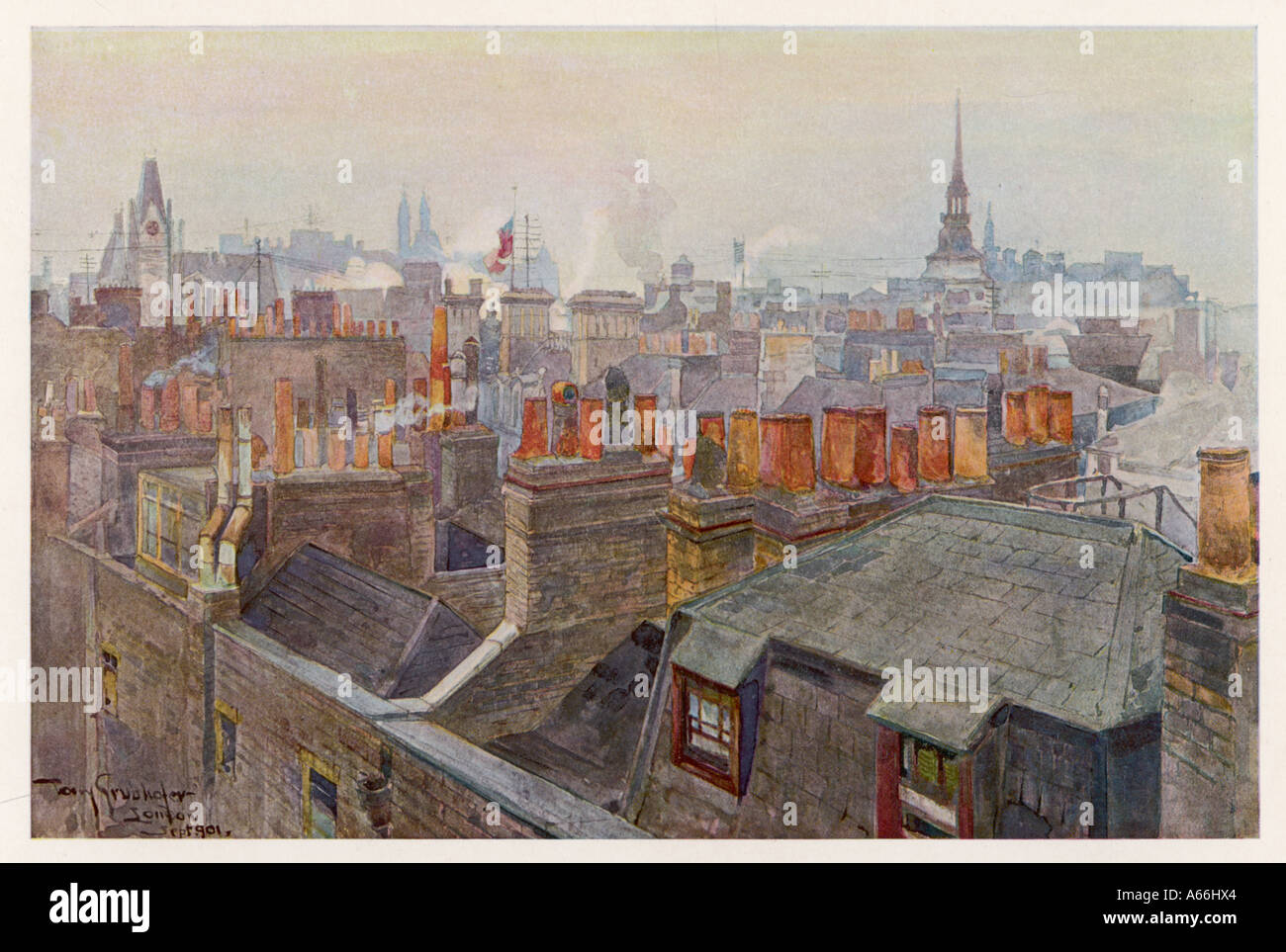 London Rooftops 1902 Stock Photo - Alamy
