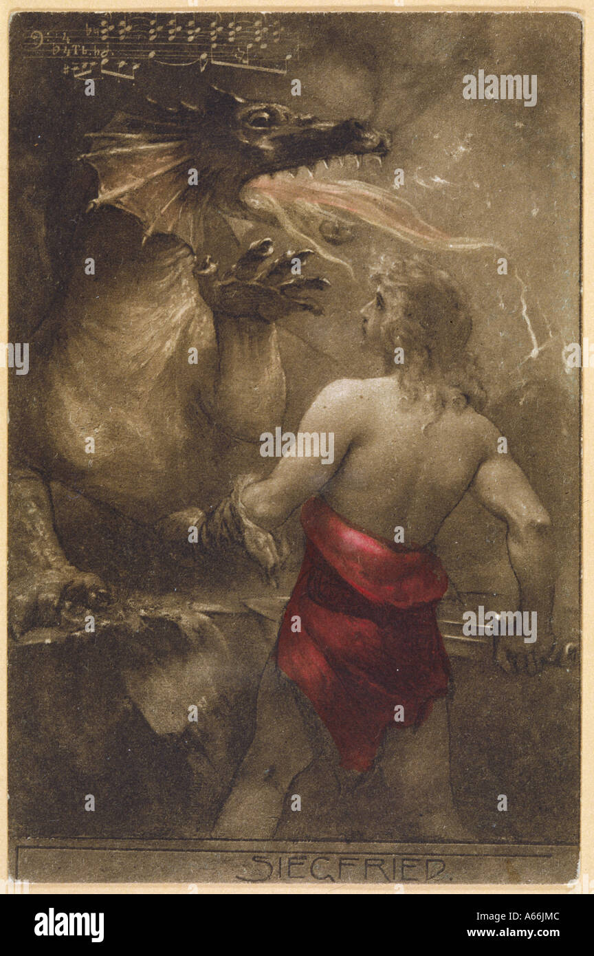 Siegfried and the dragon hi-res stock photography and images - Alamy