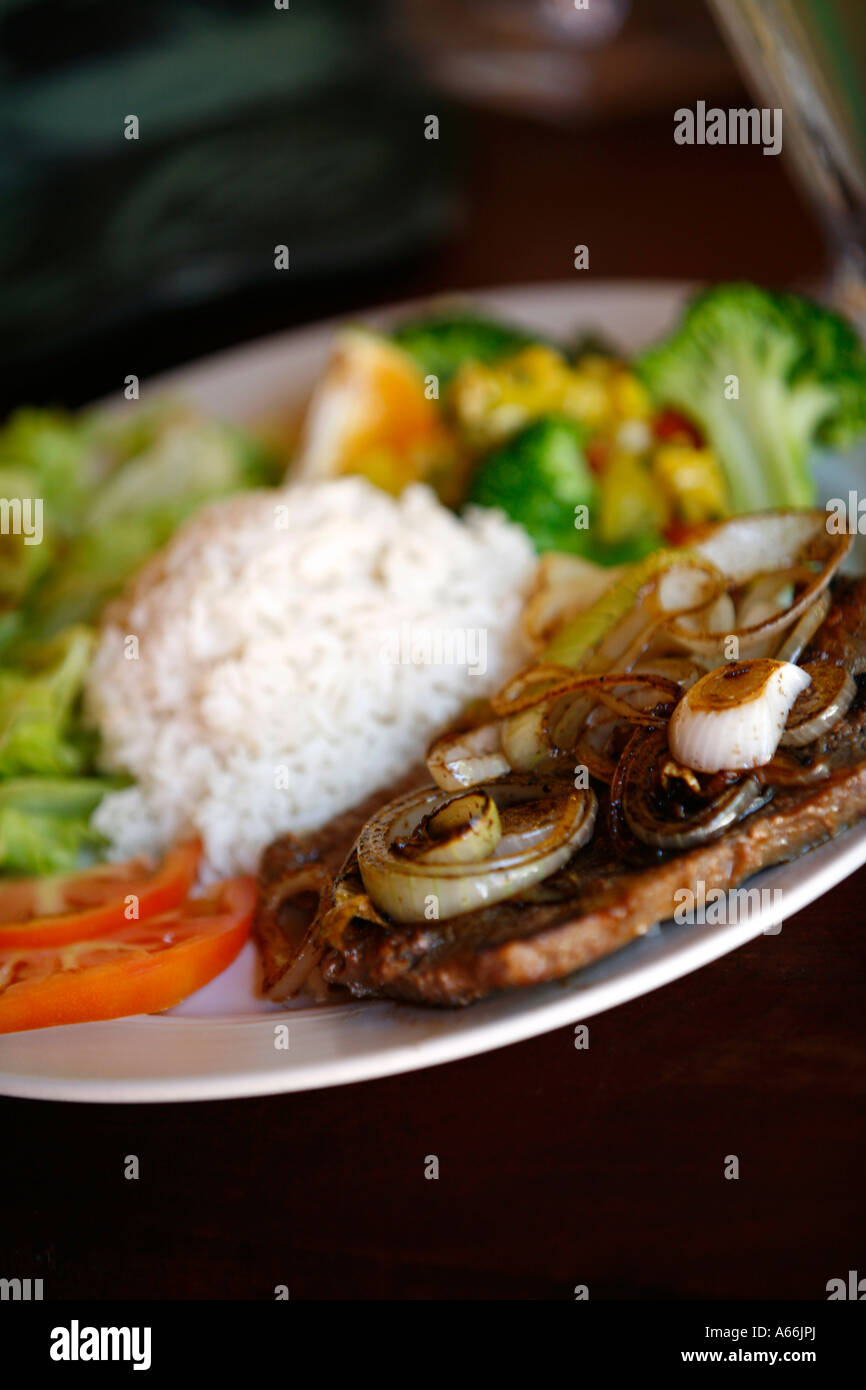 typical cotsa rican food served in Sodas Costa Rica Stock Photo - Alamy
