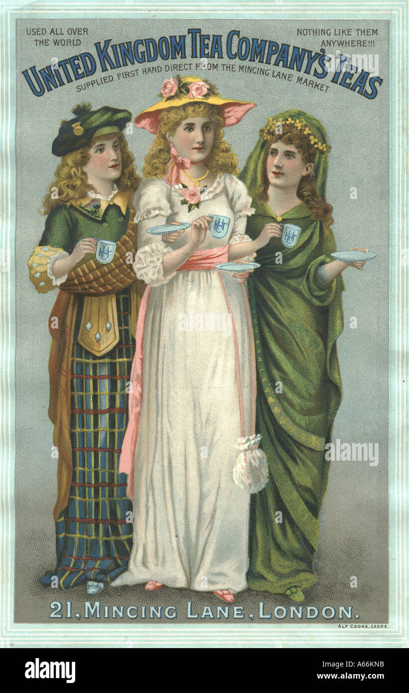 Advertising insert for United Kingdom Tea Company's Teas circa 1895 ...