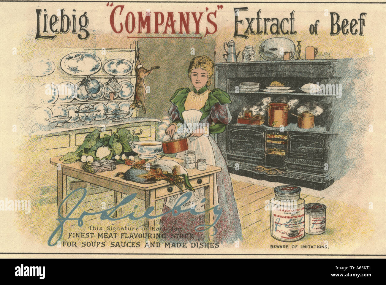 Liebig's extract of meat hi-res stock photography and images - Alamy