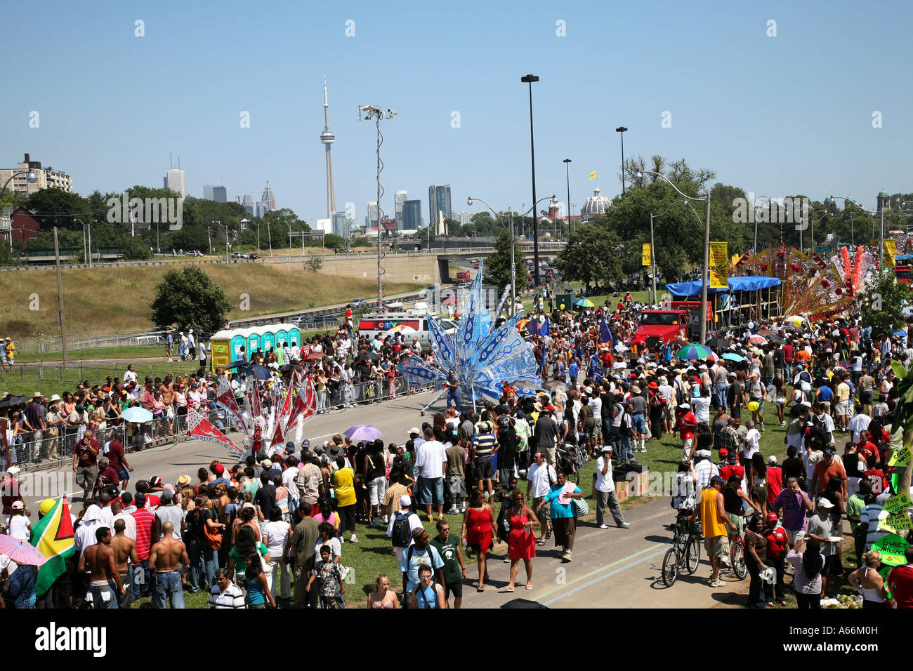 Toronto s Caribbean carnival parade on Lakeshore road Canada Stock ...