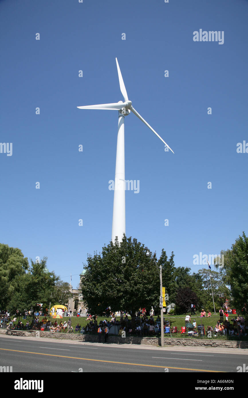 Wind power being generated on Ontario wind farm on CNE grounds Toronto ...