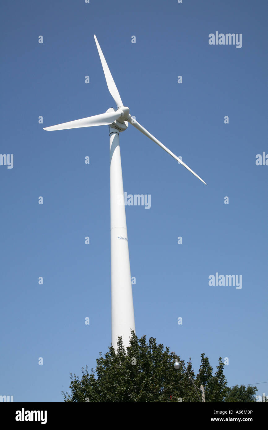 Wind power being generated on Ontario wind farm on CNE grounds Toronto ...