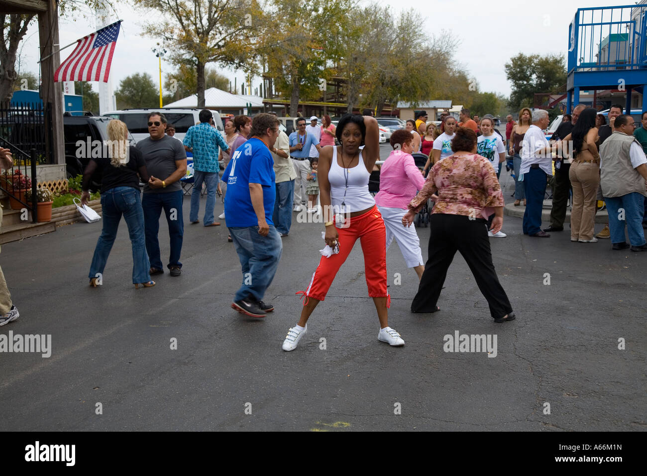 America;Florida; Old Town; Hispanic Latin Street Dance Stock Photo - Alamy
