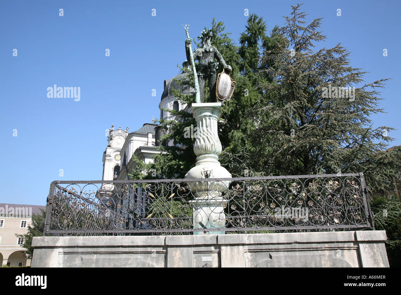 Statue in Salzburg Austria Stock Photo - Alamy