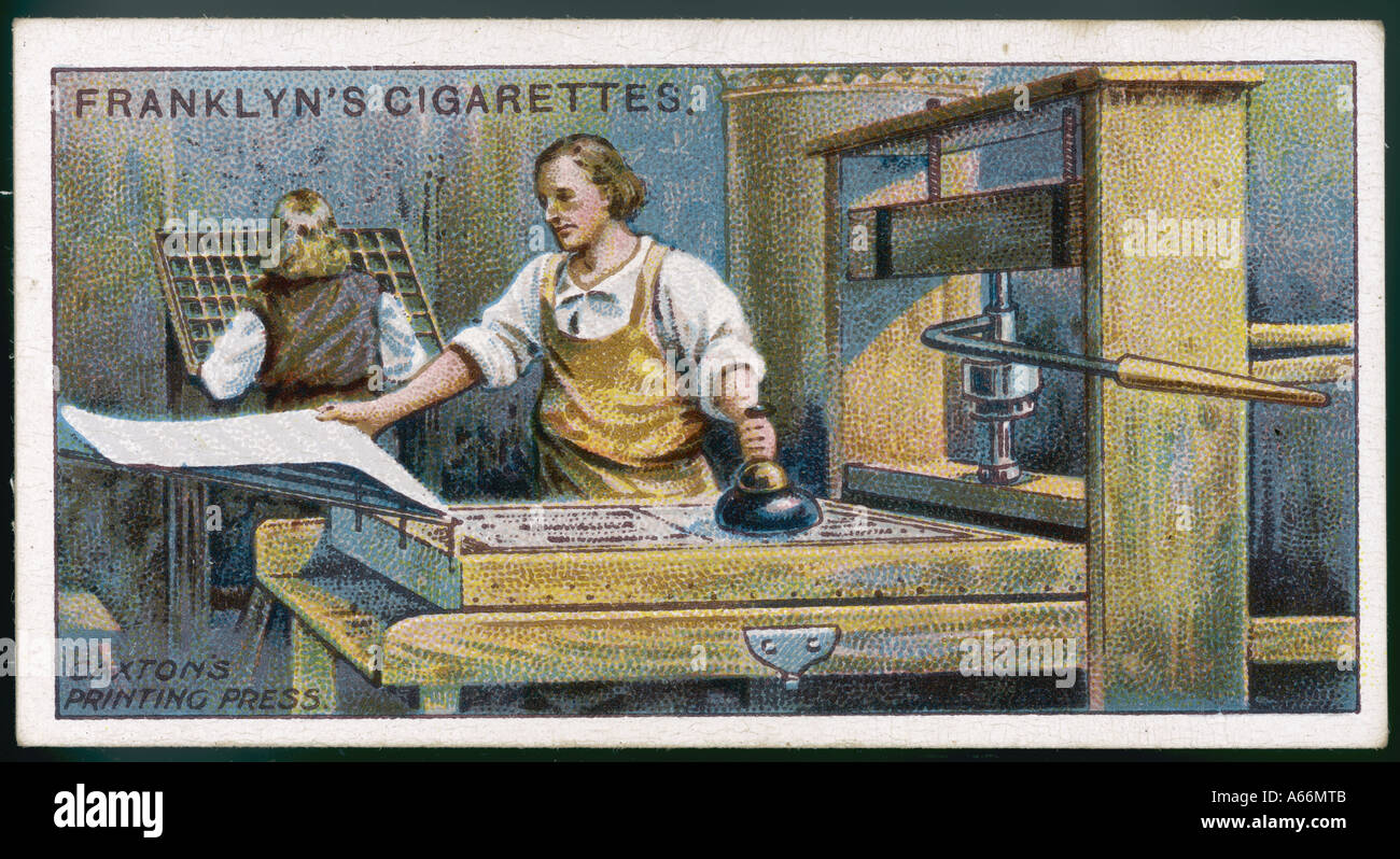 Caxton printing press hi-res stock photography and images - Alamy