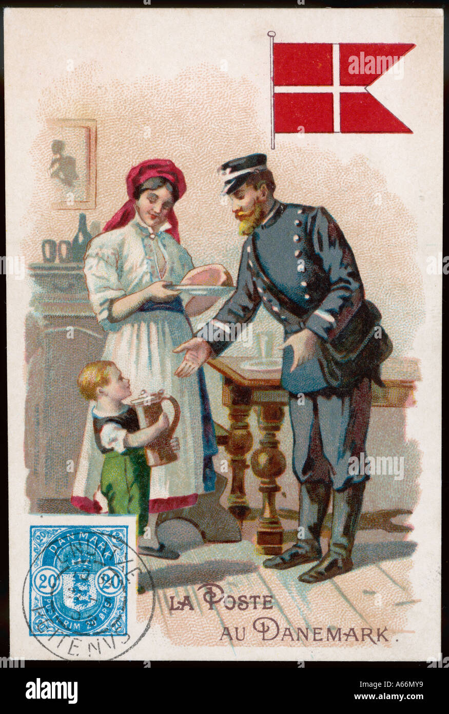 Postman on his rounds hi-res stock photography and images - Alamy