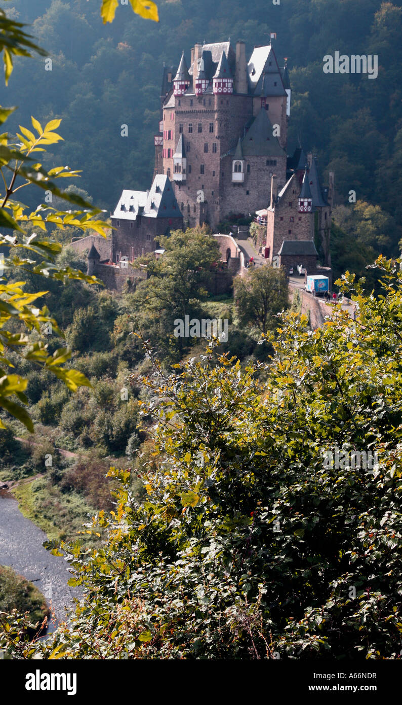 Medieval German Castle Eltz in the Mosel Valley in the Rhineland in ...