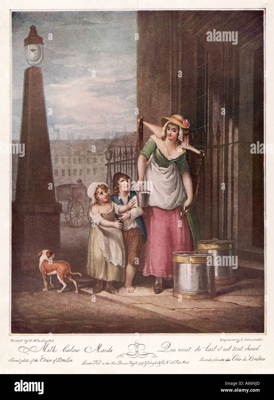 Working Class Dress 1798 Stock Photo - Alamy