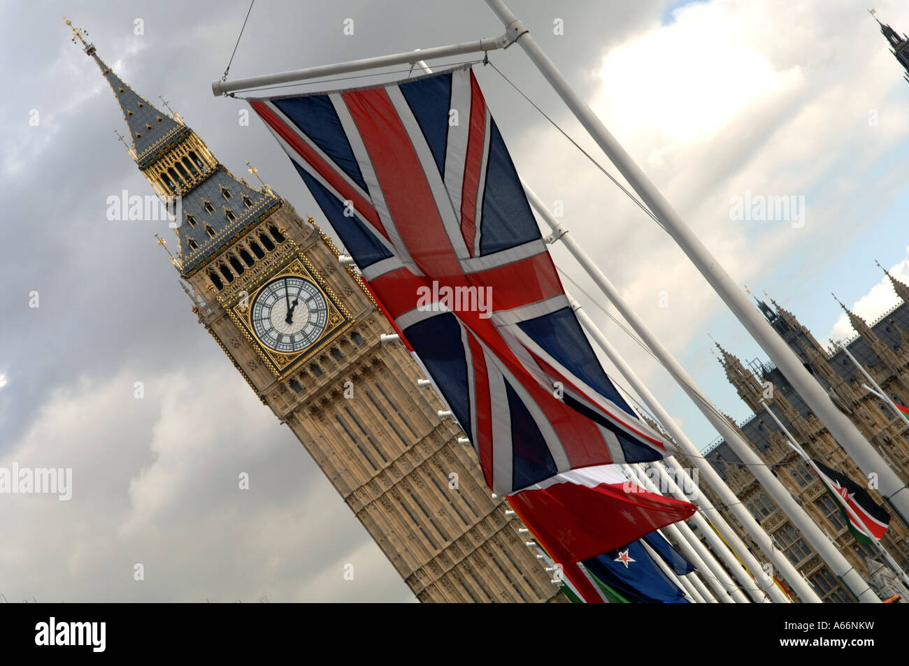 Union Jack & Big Ben Stock Photo - Alamy