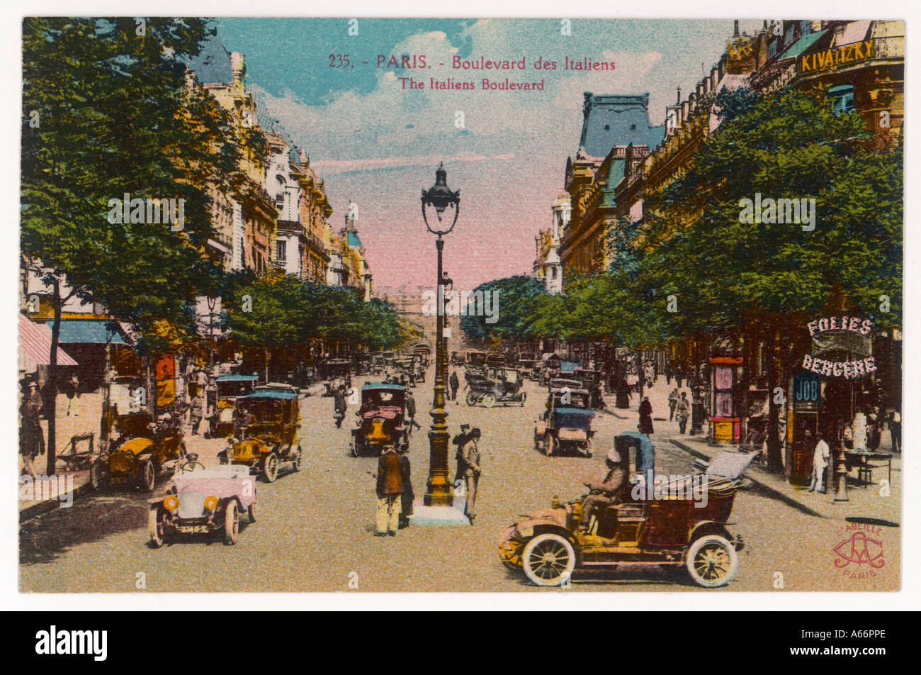Paris Boulevard Italiens Stock Photo - Alamy