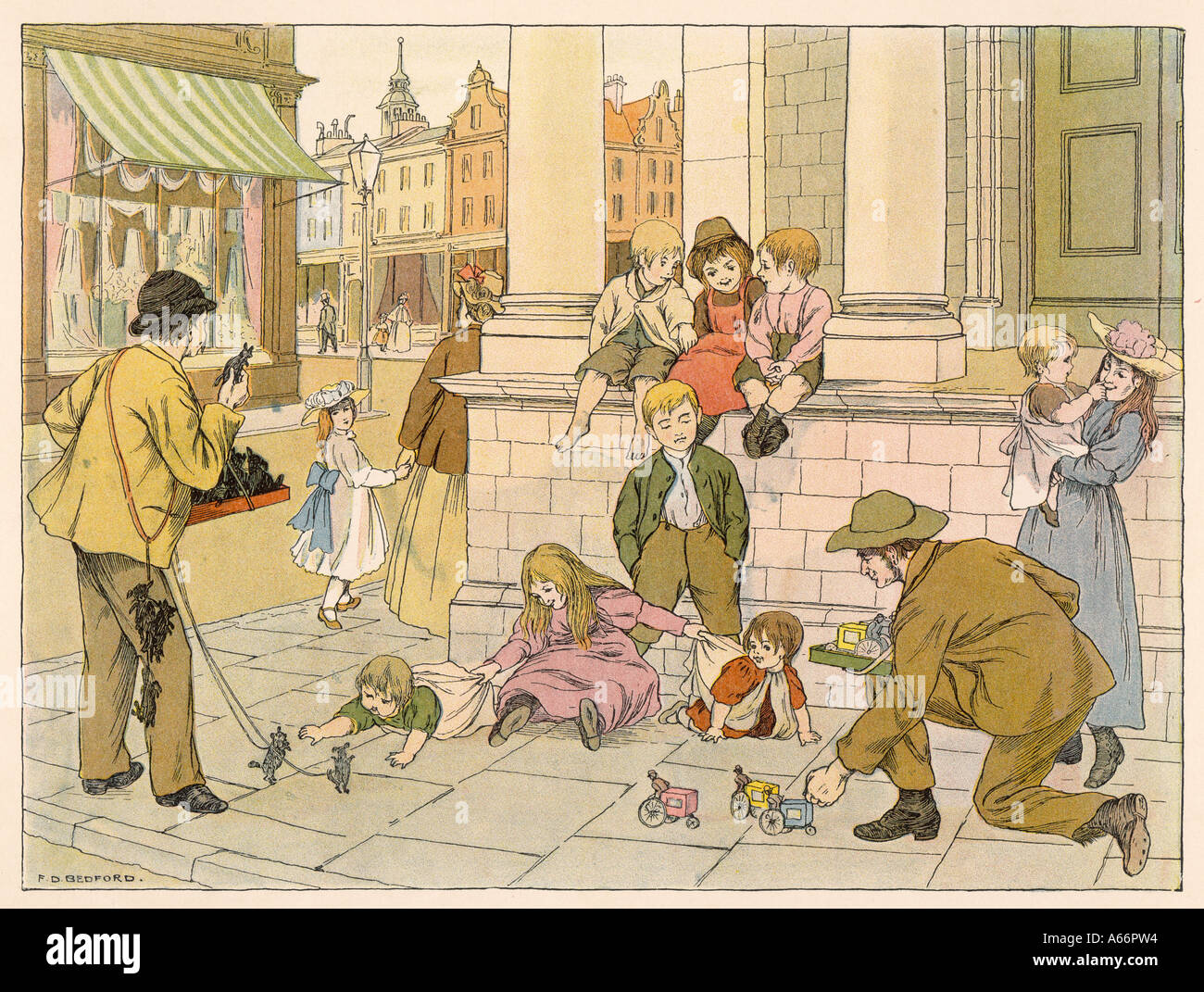 Kerbstone Toy Merchants Stock Photo - Alamy