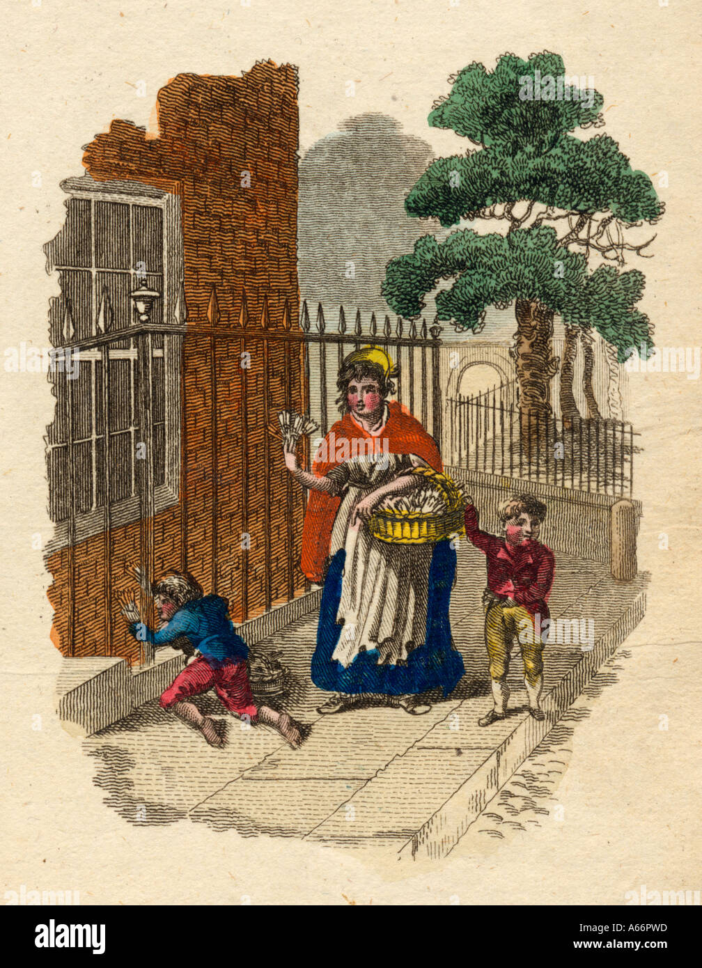 Female Match Seller 1804 Stock Photo - Alamy