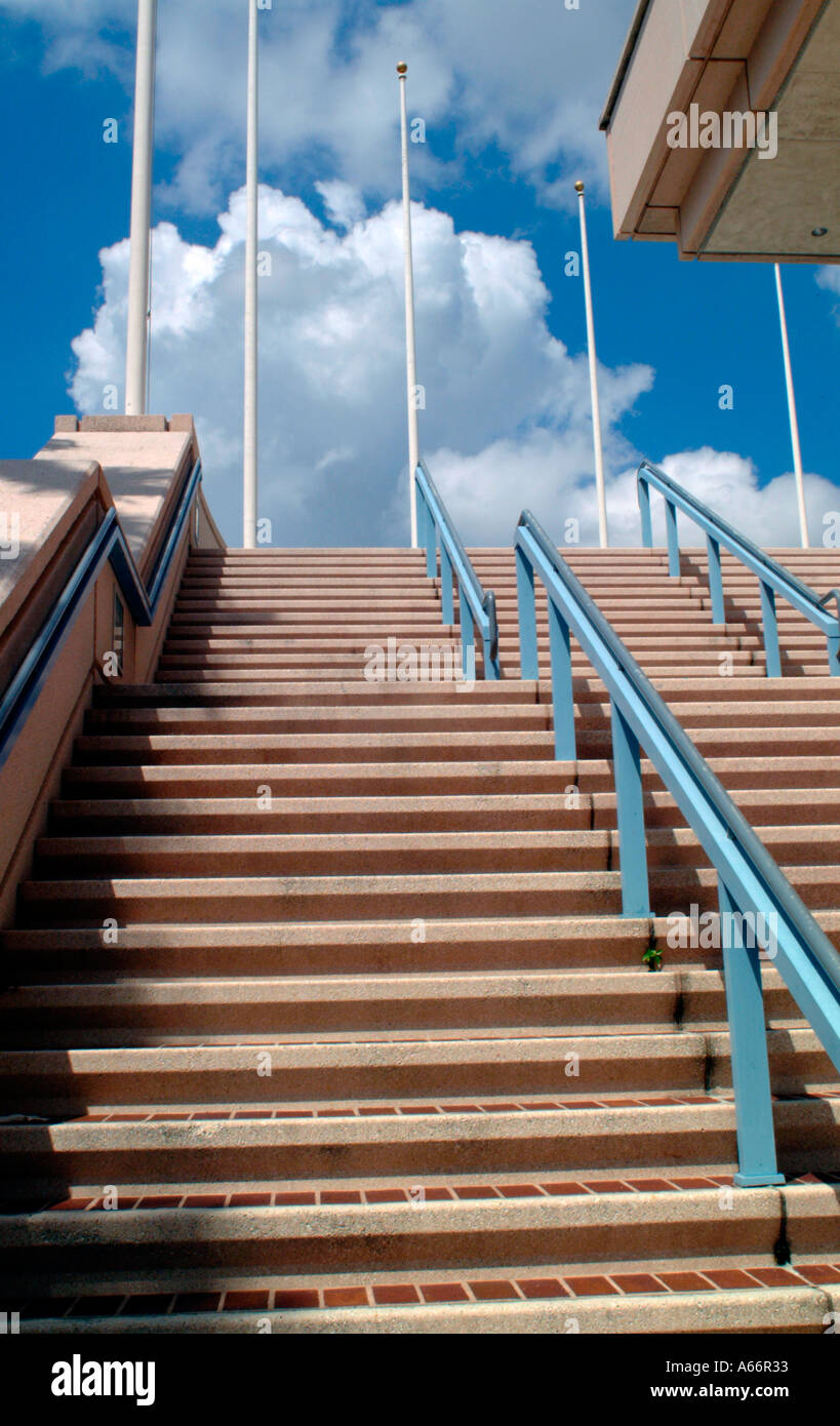 stairs steps railings rails architecture Stock Photo - Alamy