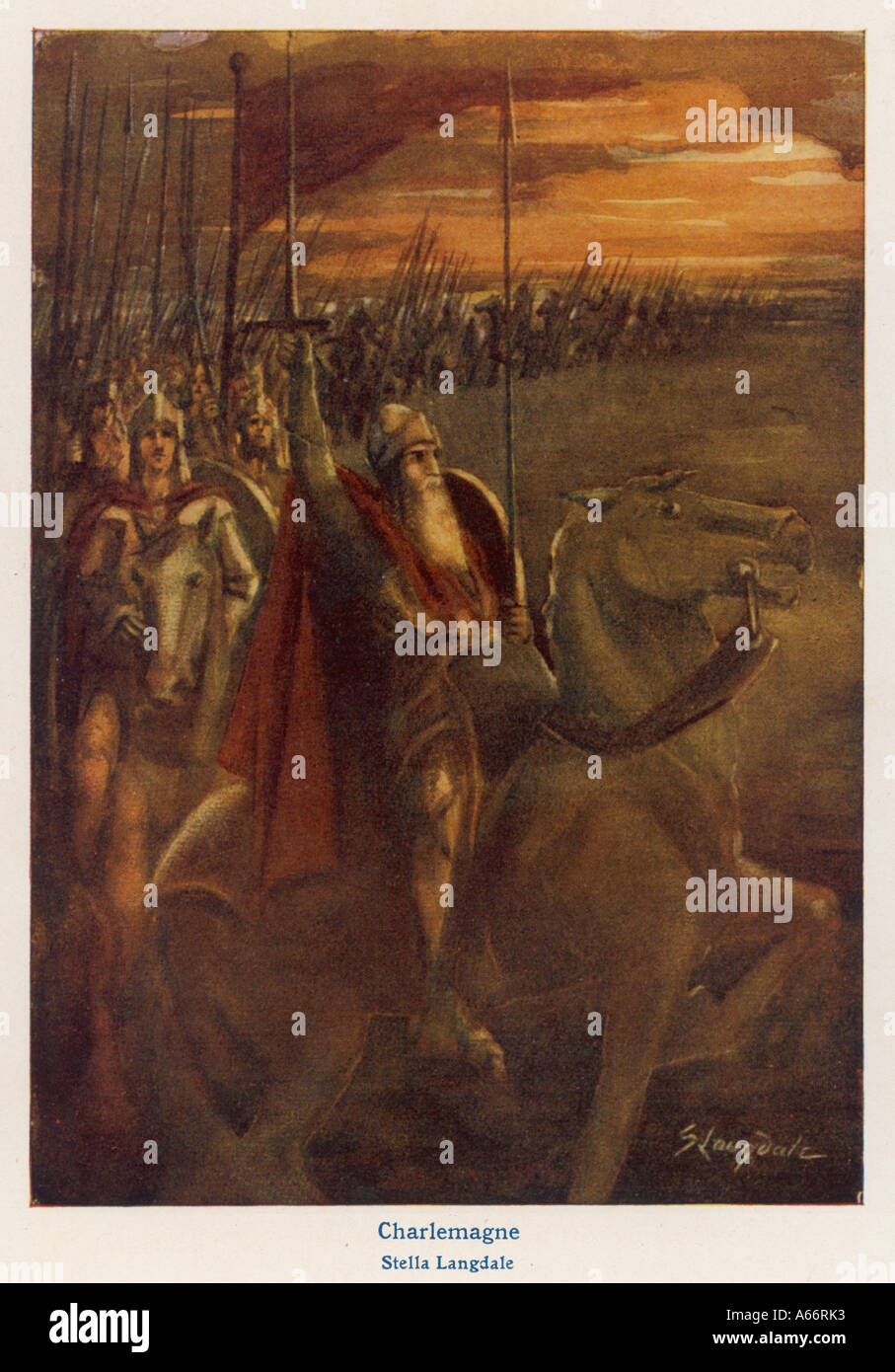 Charlemagne Folk Hero Stock Photo - Alamy