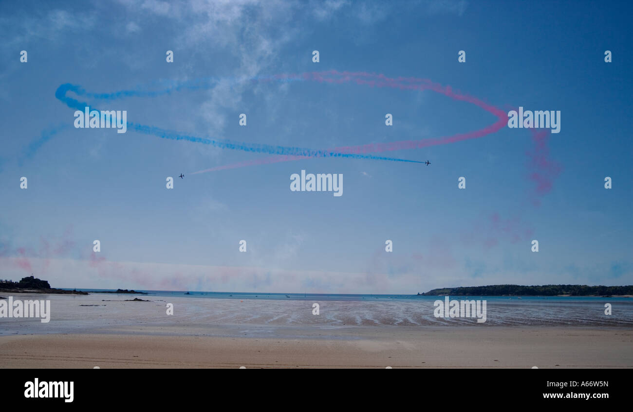 The Red Arrows in action Stock Photo - Alamy