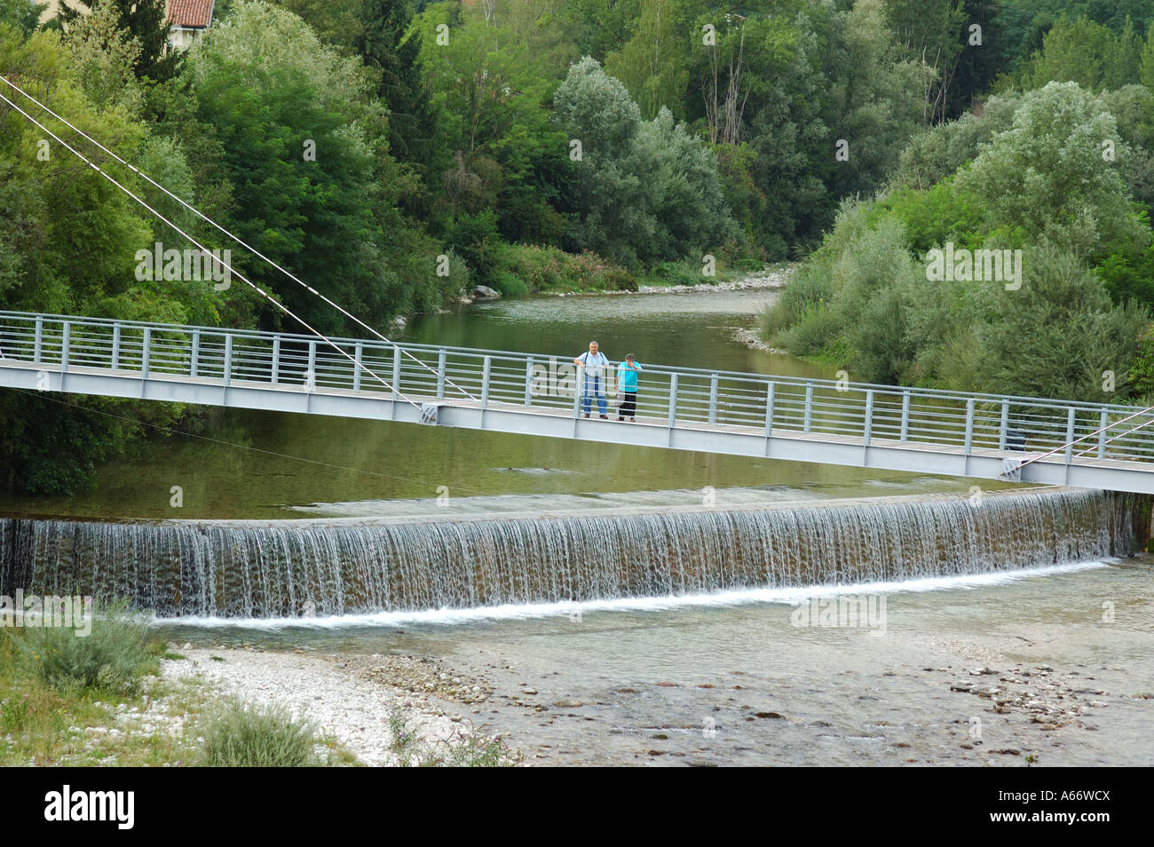 Bridge on the river Torre in Tarcento, Italy Stock Photo - Alamy