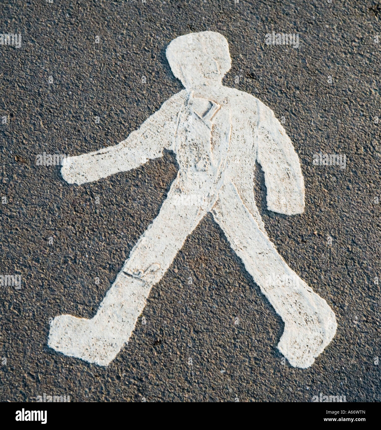 Walking only sign Stock Photo - Alamy