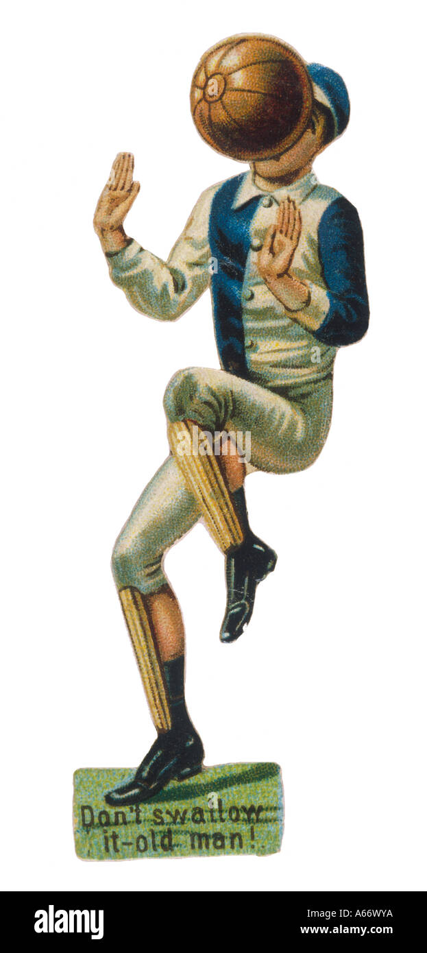 Don swallow old man footballer head wrong part hi-res stock photography ...