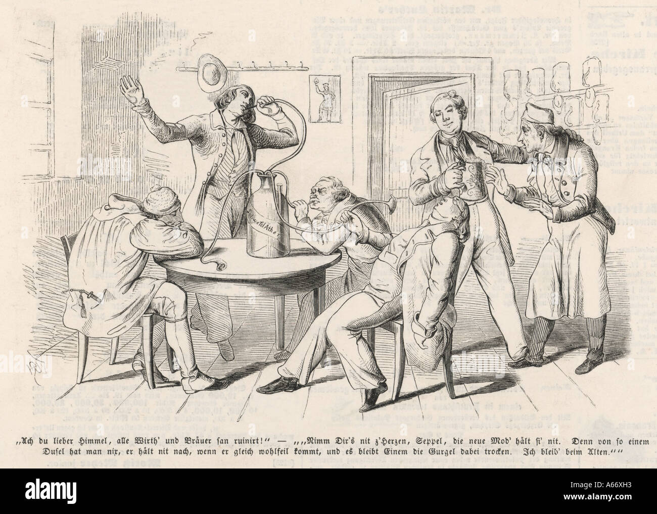 Ether 1847 Germany Stock Photo - Alamy