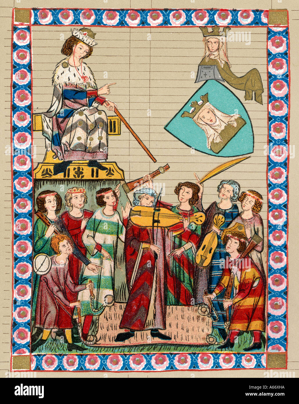 Medieval minstrels playing hi-res stock photography and images - Alamy