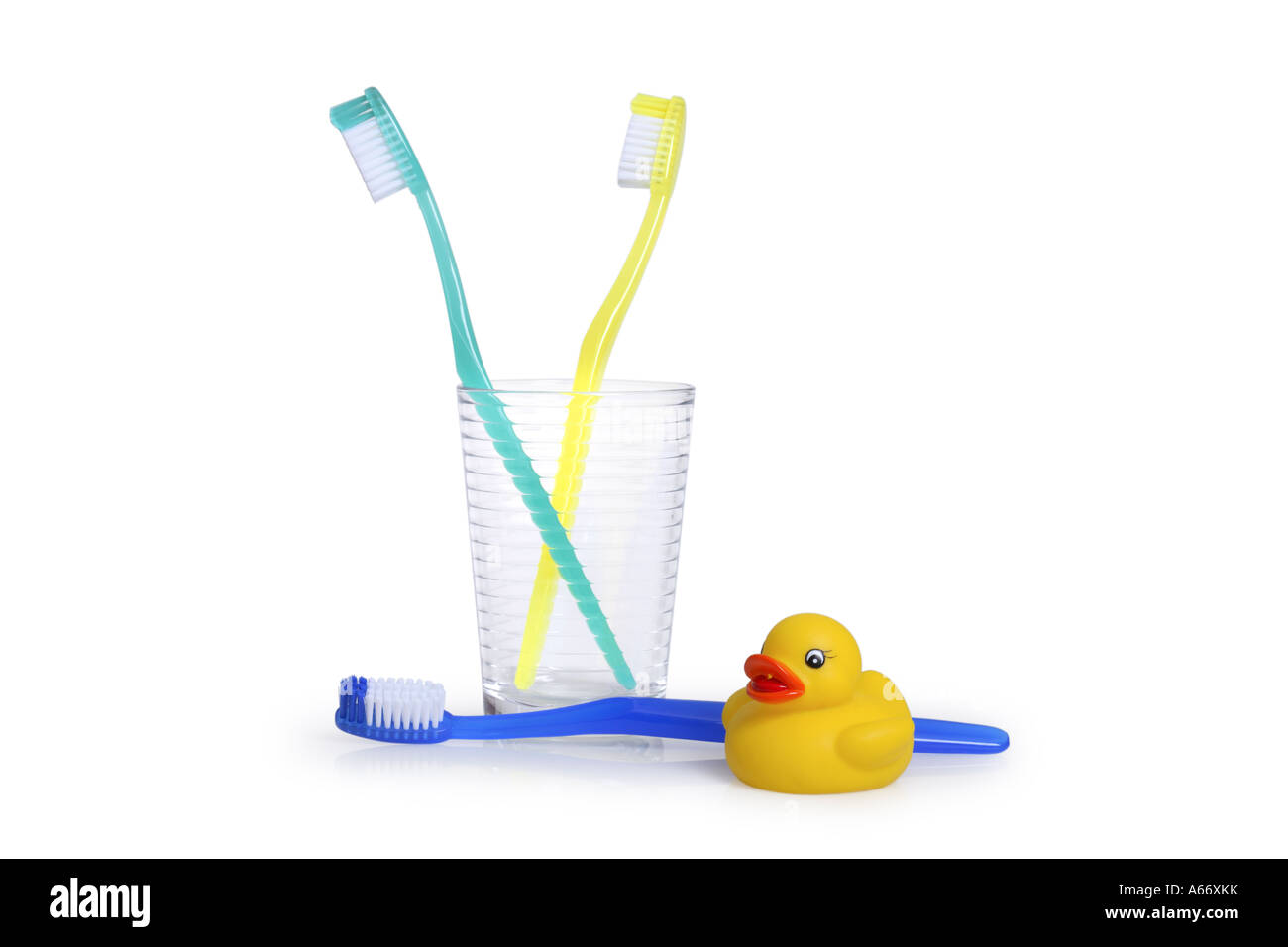 Toothbrushes cut out on white background Stock Photo - Alamy