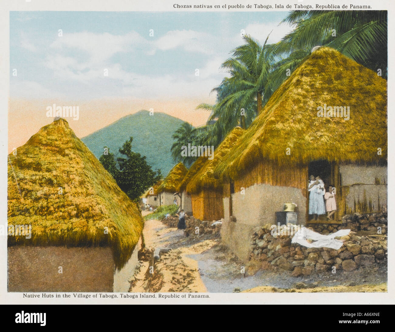 Panama Taboga C1915 Stock Photo - Alamy