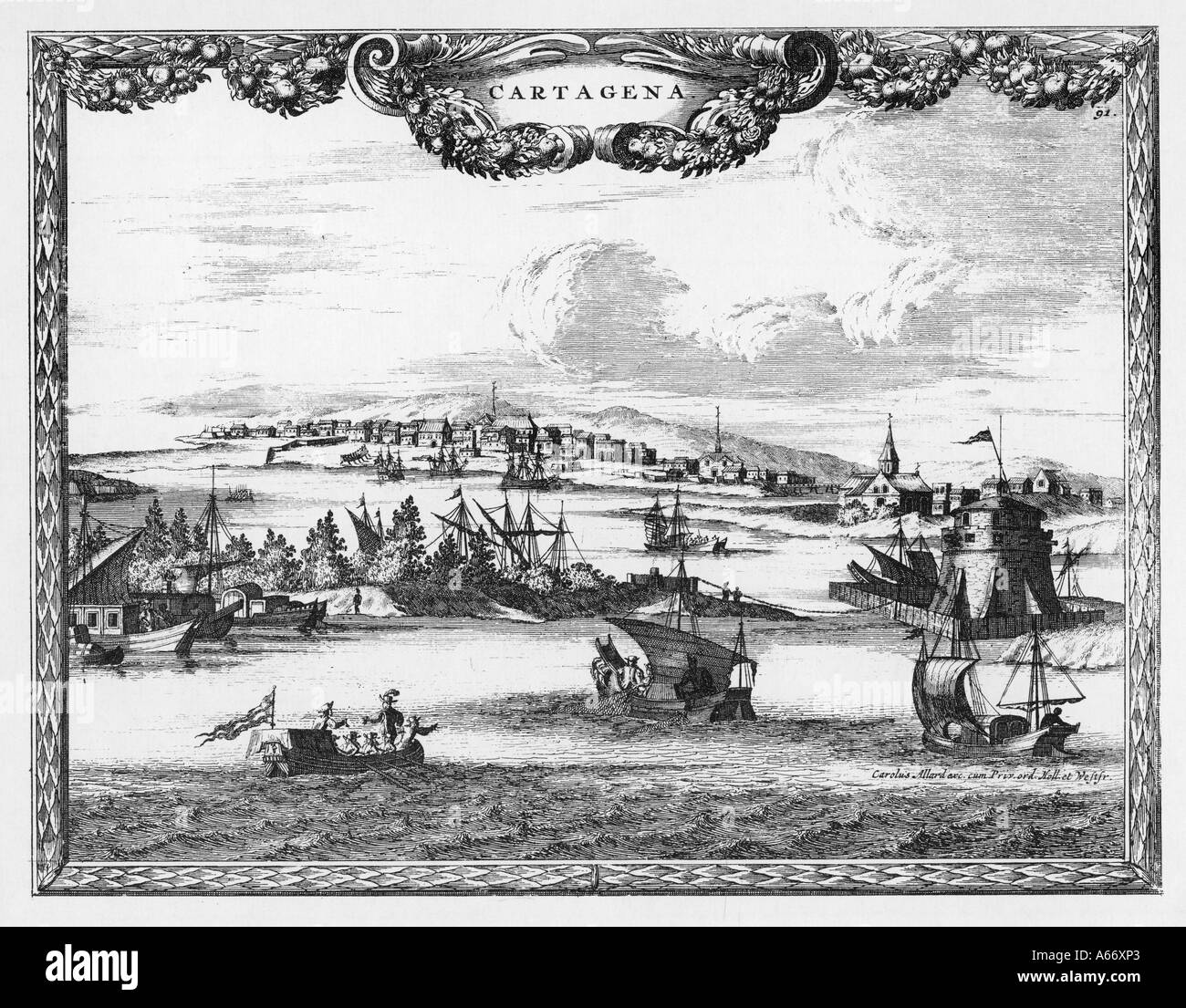 Colombia Cartagena C1700 Stock Photo - Alamy