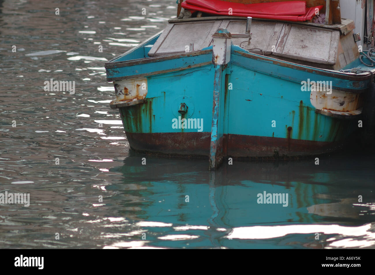 Stern of a traditional Venetian boat Stock Photo - Alamy