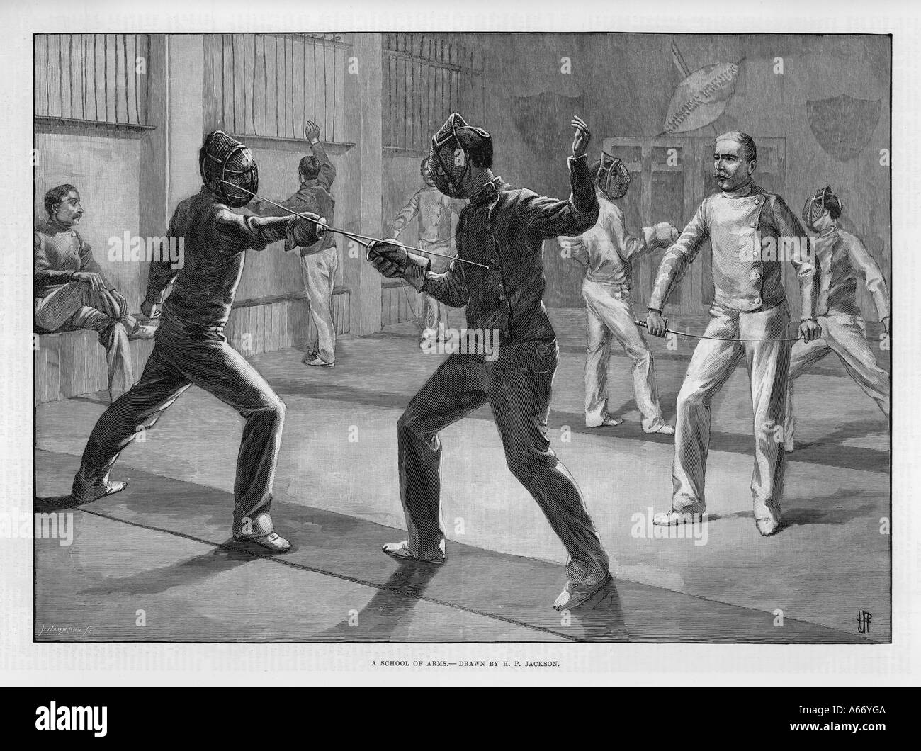 Historical fencing Black and White Stock Photos & Images - Alamy