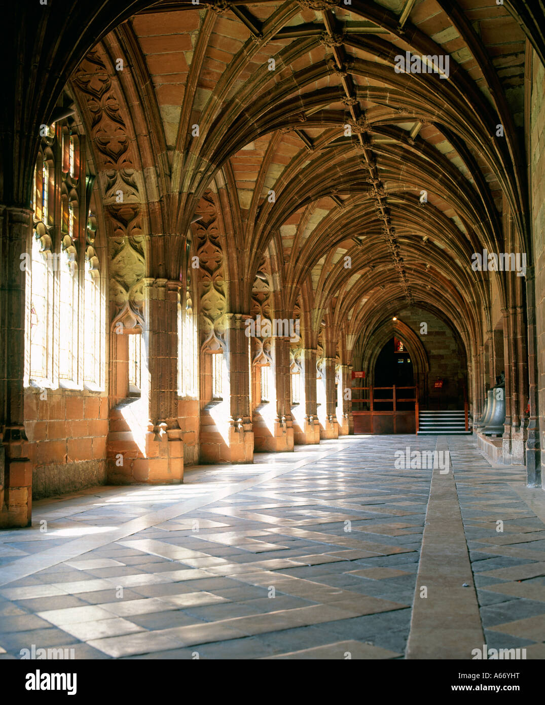 Worcester Cathedral cloisters, Worcester, England, UK Stock Photo - Alamy
