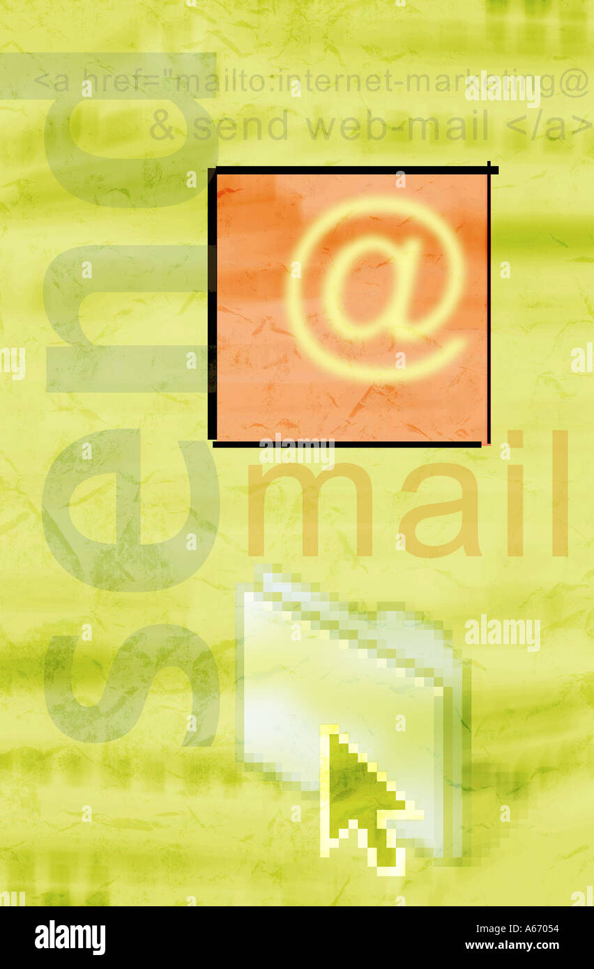 Internet concept email illustration Stock Photo - Alamy