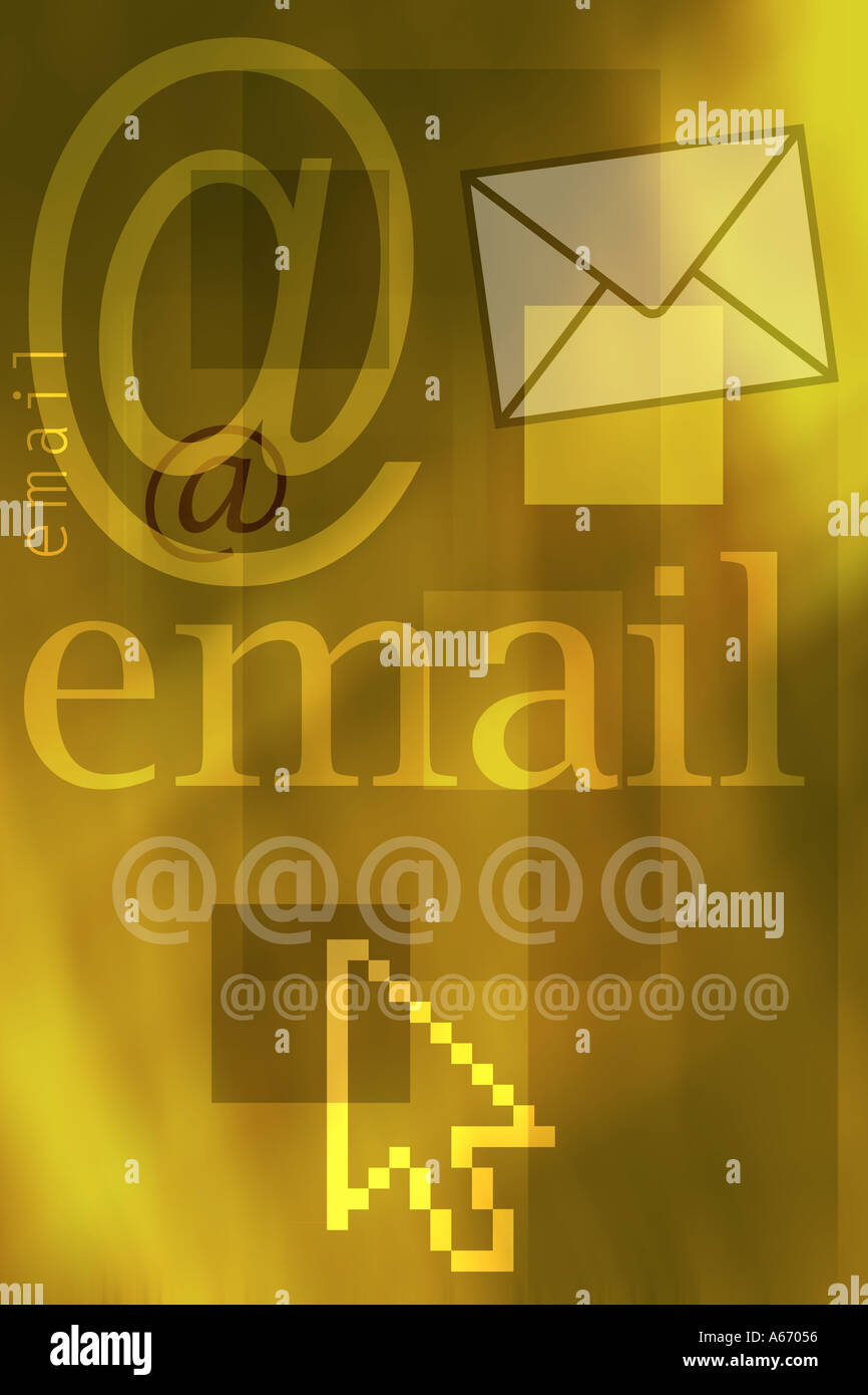 Internet concept email illustration Stock Photo - Alamy