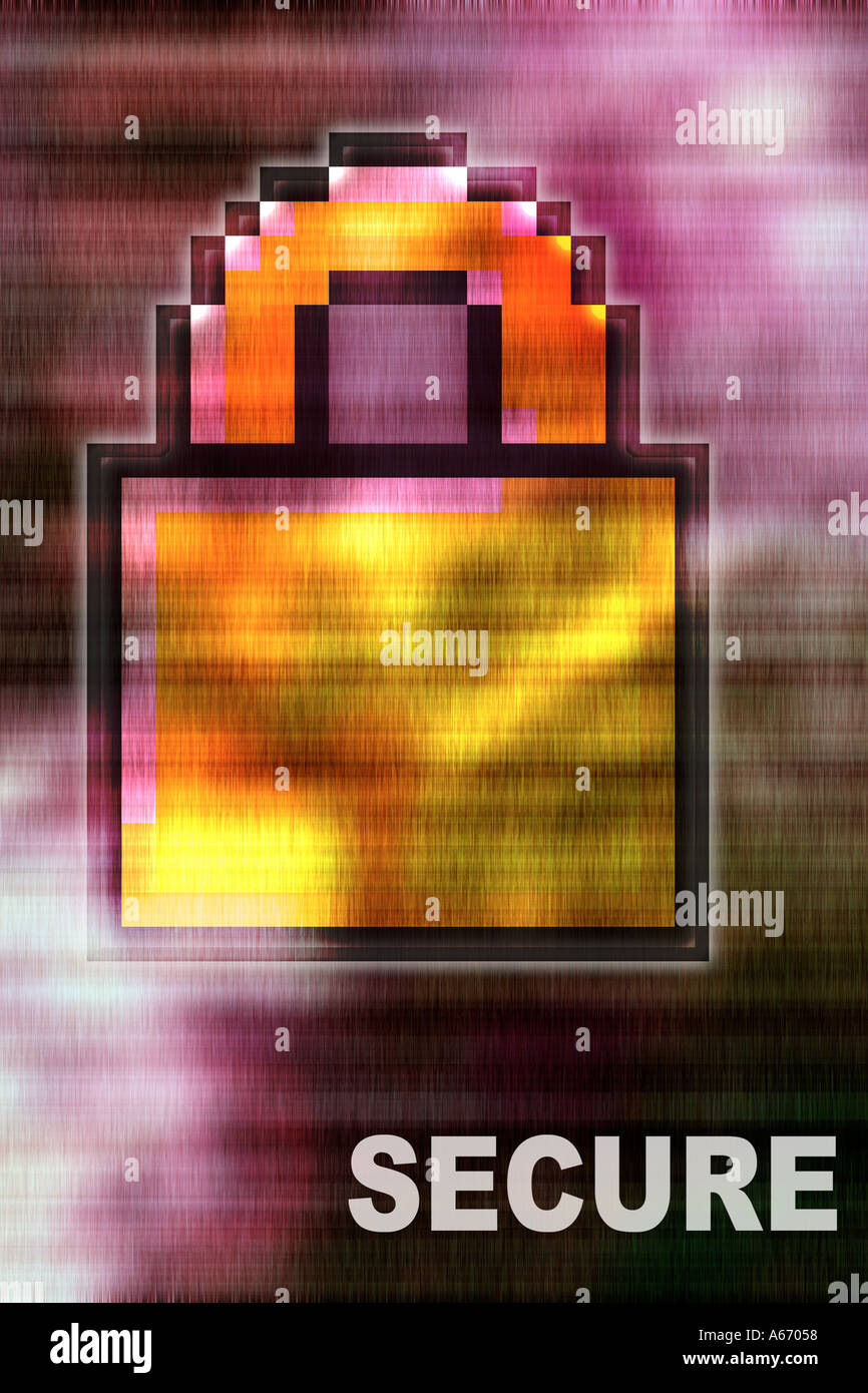 Secure connection internet illustration Stock Photo - Alamy