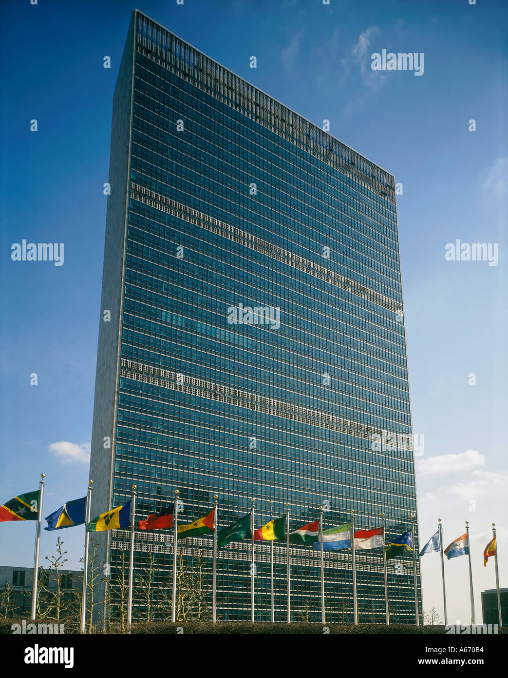 United Nations Building New York Stock Photo - Alamy