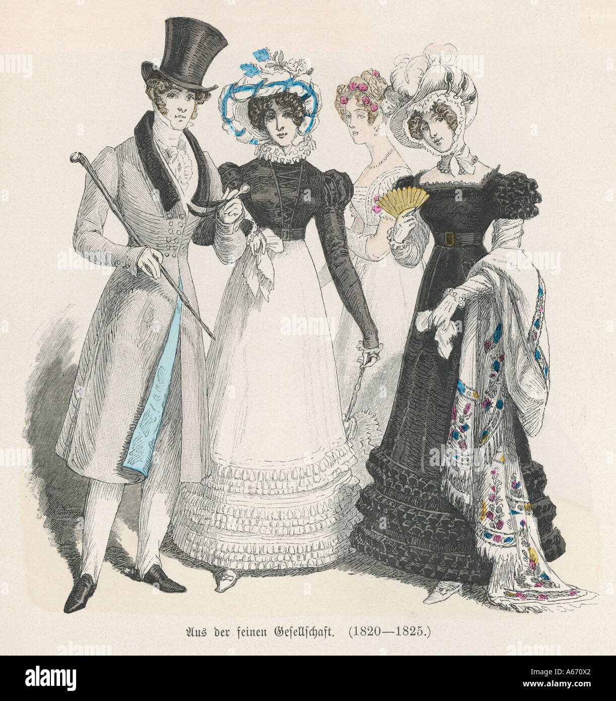1820s costume hi-res stock photography and images - Alamy