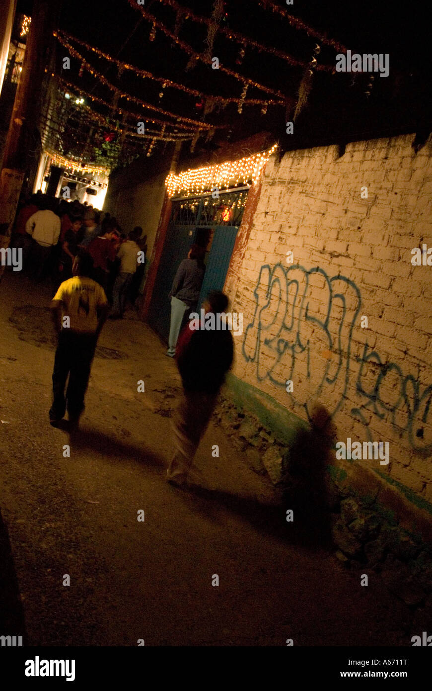 party for the christmas posada - mexico city Stock Photo - Alamy