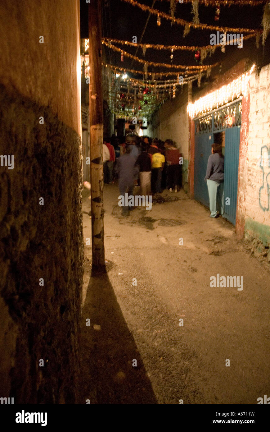 party for the christmas posada - mexico city Stock Photo - Alamy